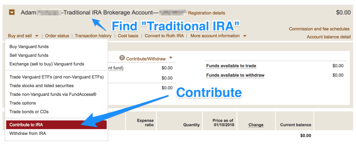Vanguard Backdoor Roth IRA Conversion Walkthrough - Minafi