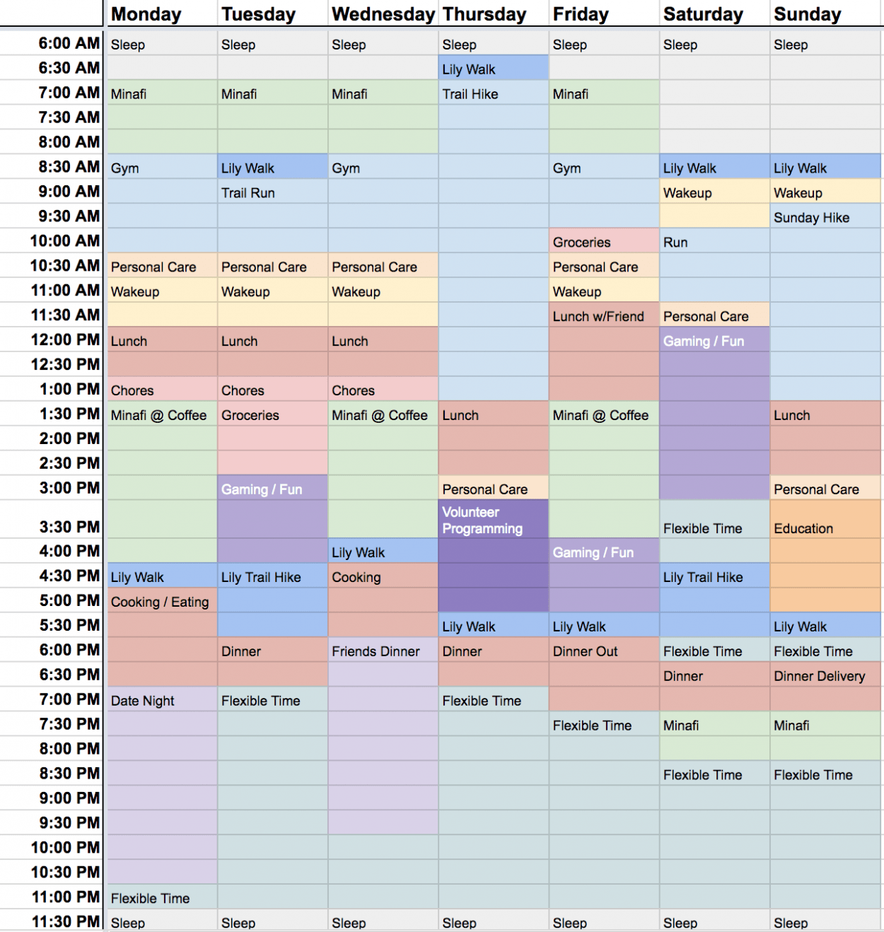 Plan Your Perfect Week in Retirement Today - Minafi