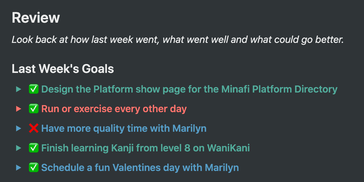 How To Conduct a Weekly Review to Keep Yourself on Track - Minafi